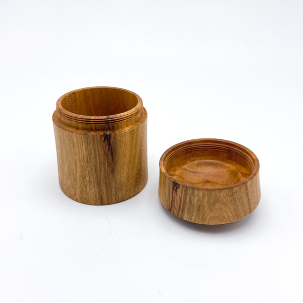 Threaded Pear Box 802 - Little Wooden Jar with Lid - ART Elements Gallery